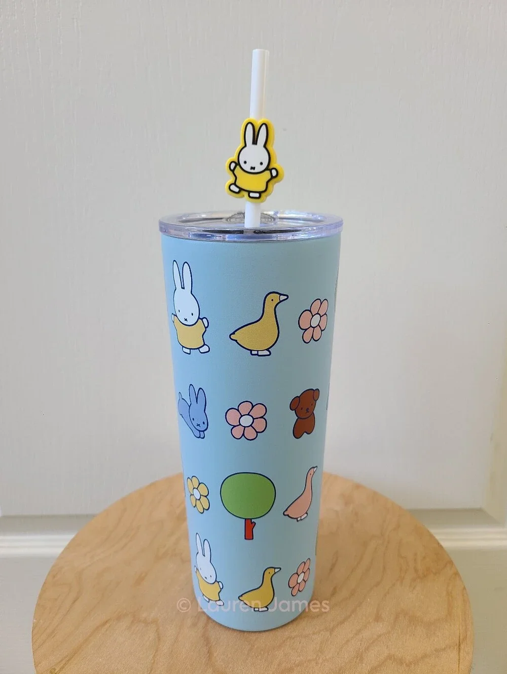 miffy | Dining | Miffy Blue Insulated Tumbler Cup With Straw And Lid ...